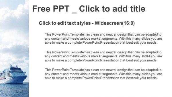 Luxury cruise ship sailing PowerPoint Templates - Powerpoint and google ...