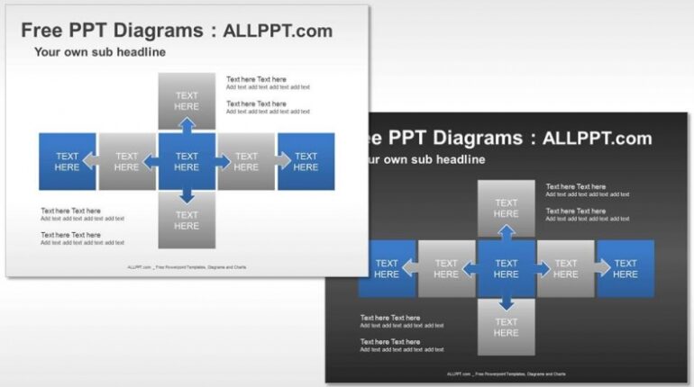 Matrix and Arrows Flow PPT Diagrams - Powerpoint and google slides ...