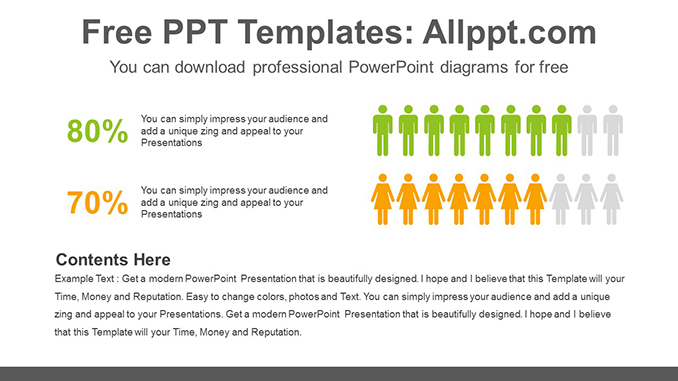 People icon chart PowerPoint Diagram Template - Powerpoint and google ...