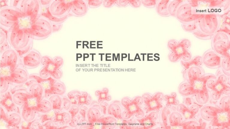 Pink Floral Abstract PPT Templates - Powerpoint and google slides ...
