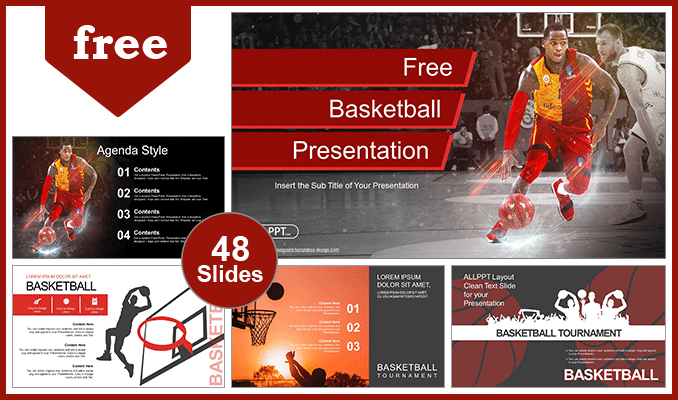 Professional Basketball Player Sports PowerPoint Templates - Powerpoint ...