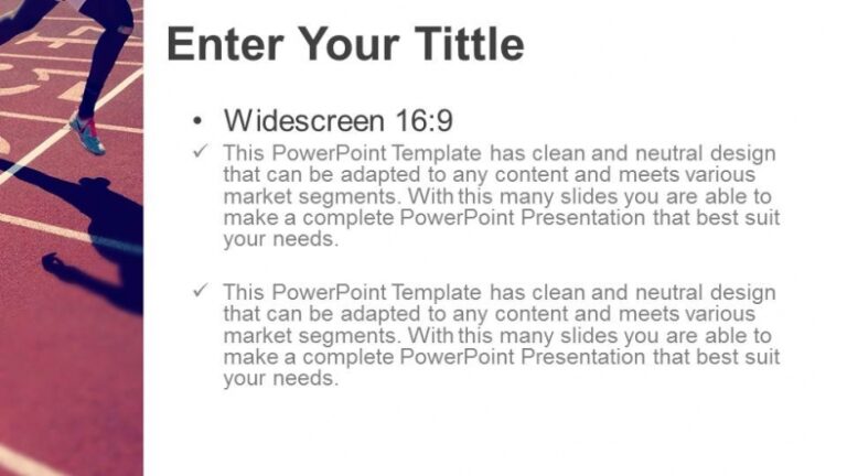 Professional Runner-Sports PowerPoint Templates - Powerpoint and google ...