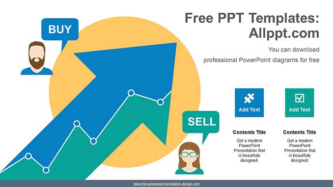 Rising Arrow Chart PowerPoint Diagram - Powerpoint and google slides ...