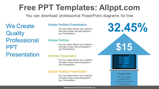 Rising Arrow PowerPoint Template - Powerpoint and google slides ...