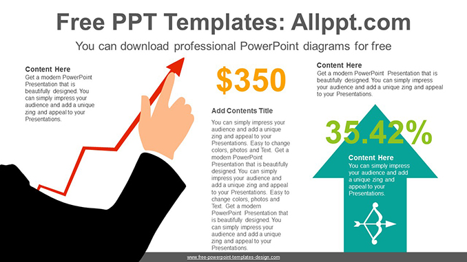 Rising Businessman PowerPoint Diagram Template - Powerpoint and google ...