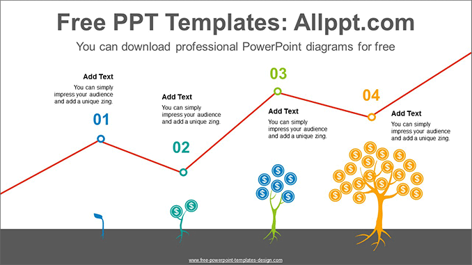Rising curve tree PowerPoint Diagram Template - Powerpoint and google ...