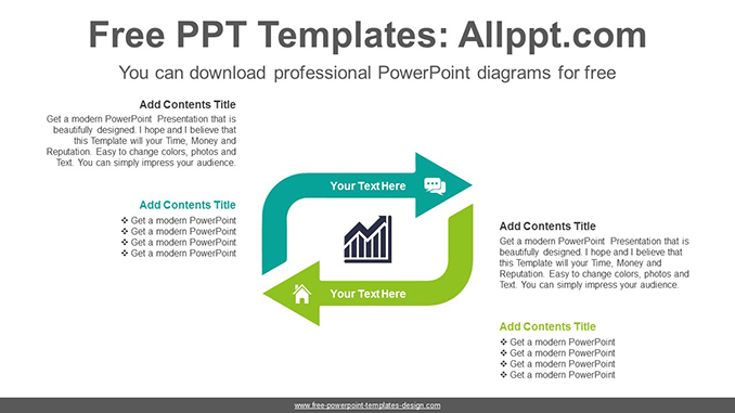 Rotating Arrows PowerPoint Diagram - Powerpoint and google slides ...