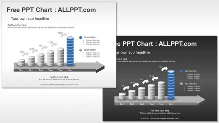 Rising Bar Graph PPT Charts - Powerpoint and google slides Saveslides ...