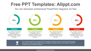 Simple donut charts PowerPoint Diagram Template - Powerpoint and google ...