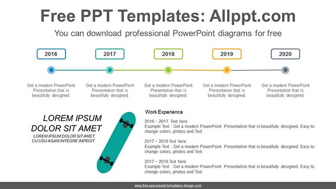 Simple Line Point PowerPoint diagram - Powerpoint and google slides ...