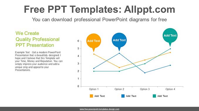 Speech Bubble Line Chart PPT Diagram - Powerpoint and google slides ...