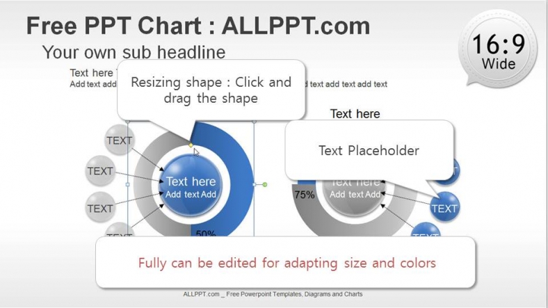 Spheres and Doughnuts PPT Chart - Powerpoint and google slides ...