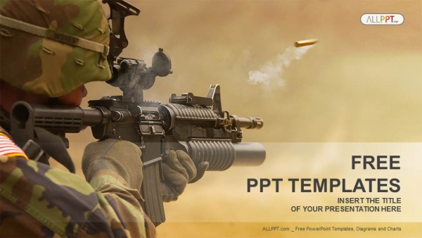 Submachine gun-Military PowerPoint Templates - Powerpoint and google ...