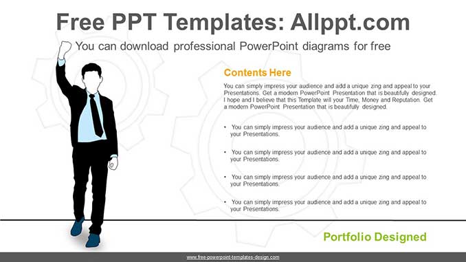 Success Business Man PowerPoint Diagram - Powerpoint and google slides ...