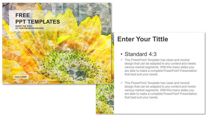 Sunflower Nature PPT Templates - Powerpoint and google slides ...