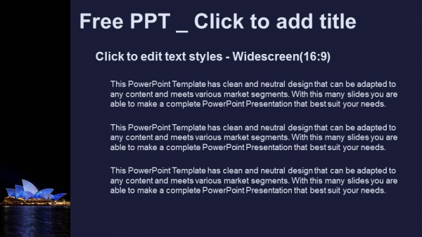 Sydney Opera House-Travel PowerPoint Templates - Powerpoint and google ...