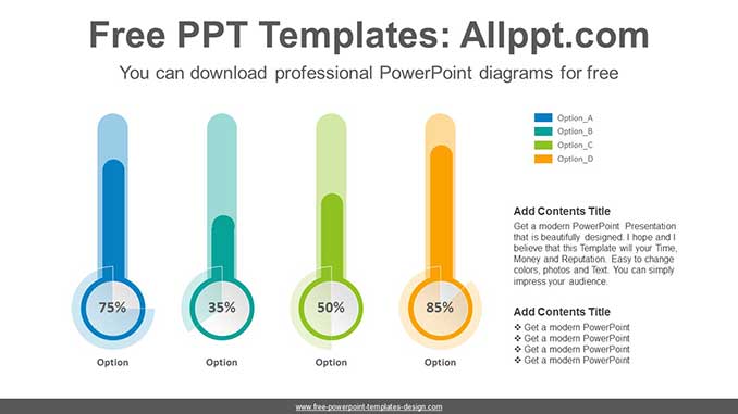 Thermometer Chart PowerPoint Diagram - Powerpoint and google slides ...