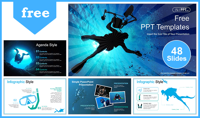 Underwater Scuba Diving PowerPoint Templates - Powerpoint and google ...