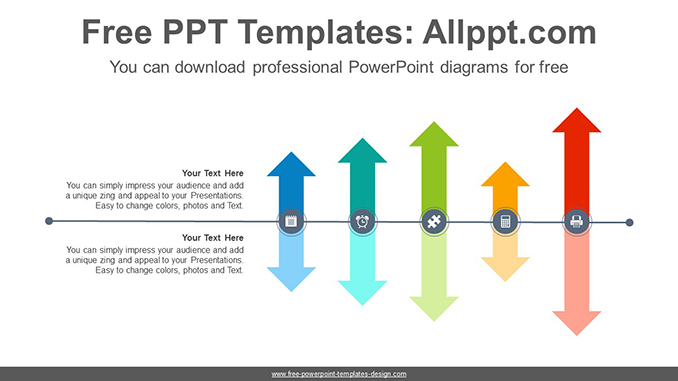 Up-down arrow PowerPoint Diagram Template - Powerpoint and google ...
