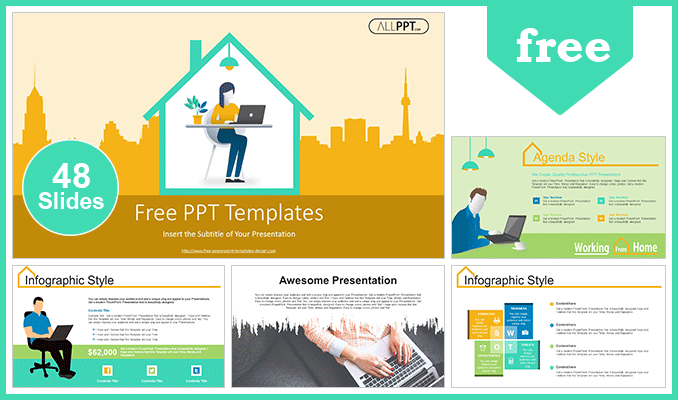 Working From Home PowerPoint Templates - Powerpoint and google slides ...