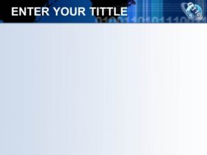 World Map In Blue PowerPoint Template Design - Powerpoint and google ...