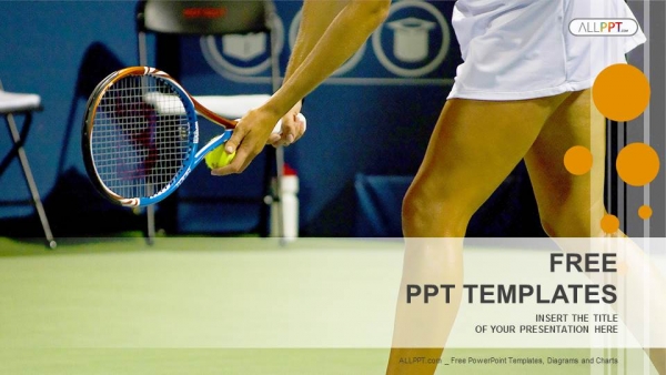 Young female tennis player-Sports PowerPoint Templates - Powerpoint and ...
