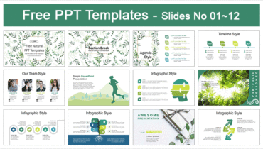 Natural Leaf PowerPoint Templates - Powerpoint and google slides ...