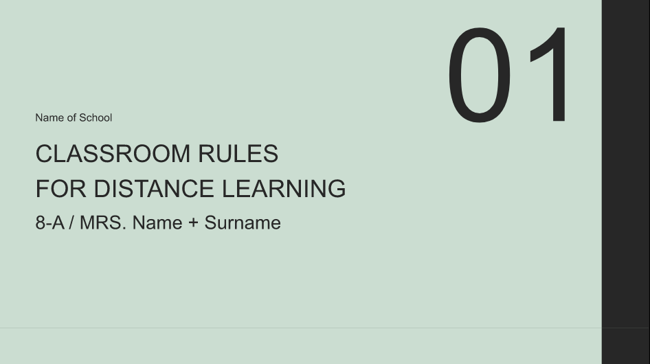 Classroom Rules and Online Etique - Powerpoint and google slides ...