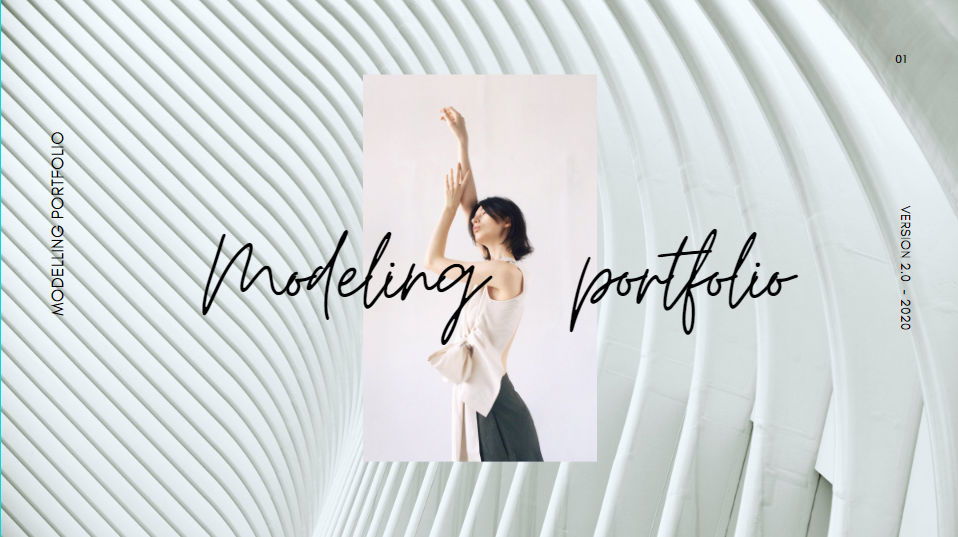 Modeling Portfolio - Powerpoint and google slides Saveslides templates