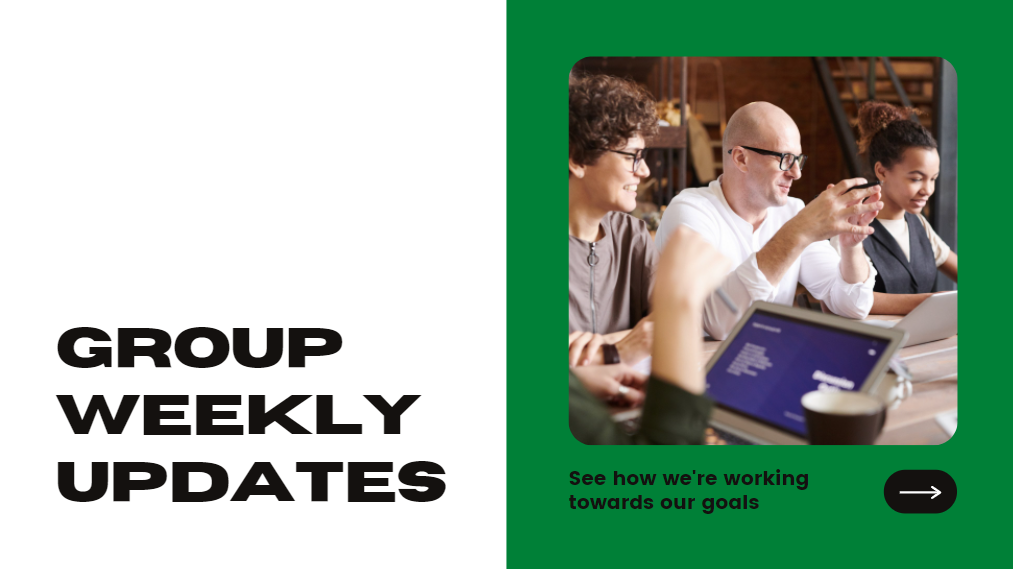Group Weekly Updates - Powerpoint and google slides Saveslides templates