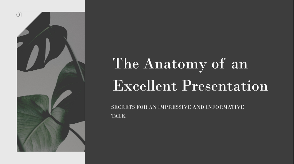The Anatomy of an Excellent Presentation - Powerpoint and google slides ...