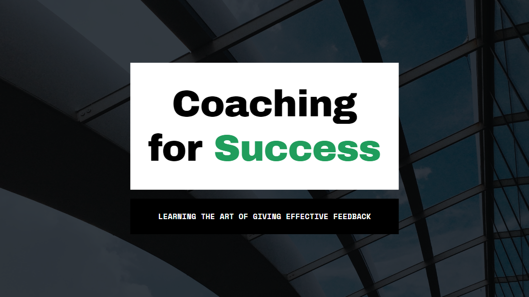 Coaching for Success - Powerpoint and google slides Saveslides templates