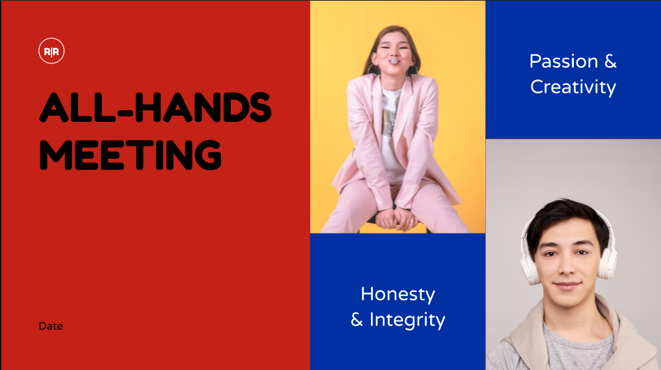 All Hands Meeting - Powerpoint and google slides Saveslides templates
